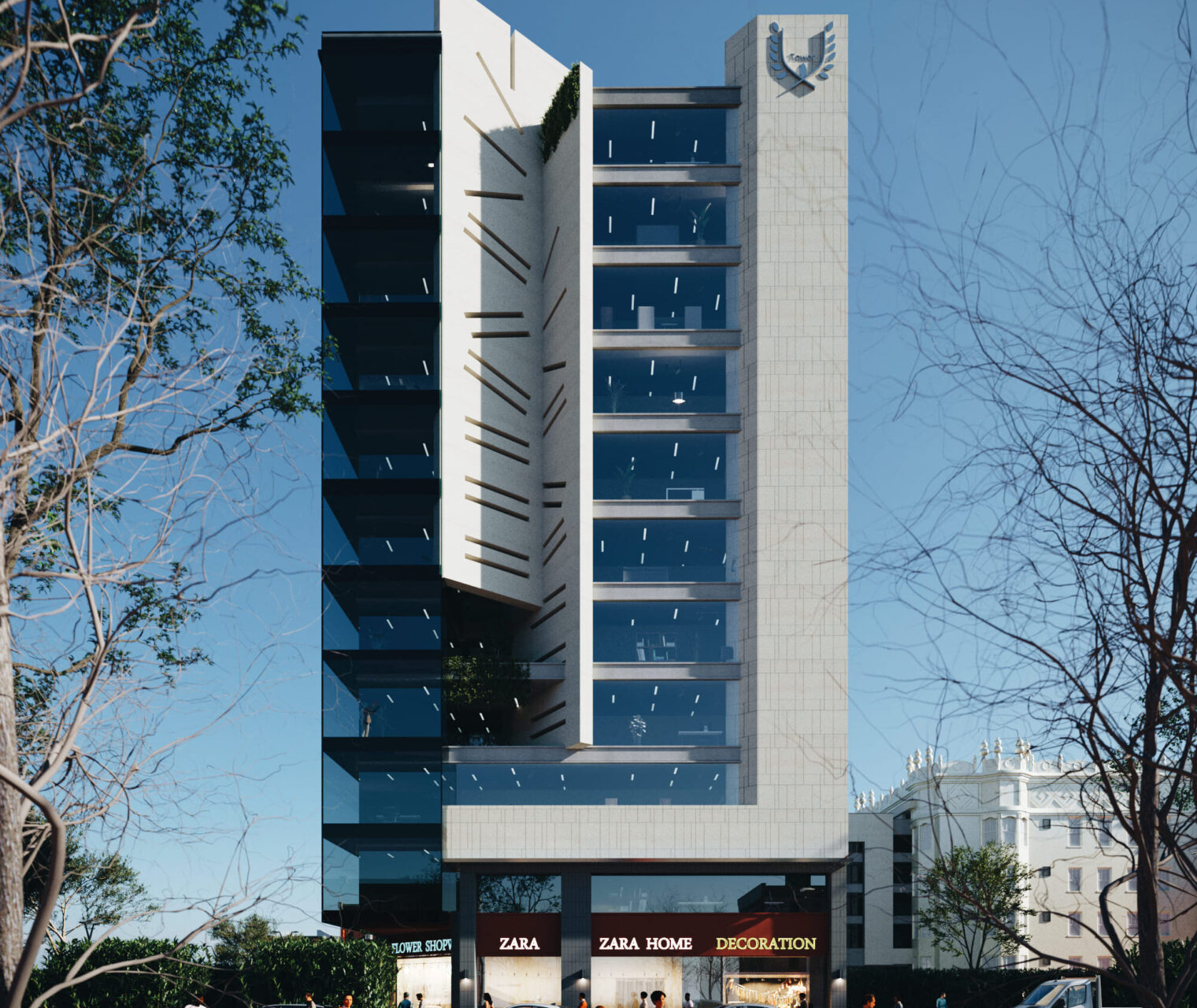 Five Story Commercial Building - Mehwar Engineering Consultancy
